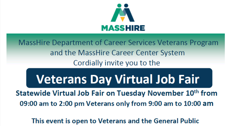 Veterans Virtual Job Fair - MassHire Holyoke Career Center